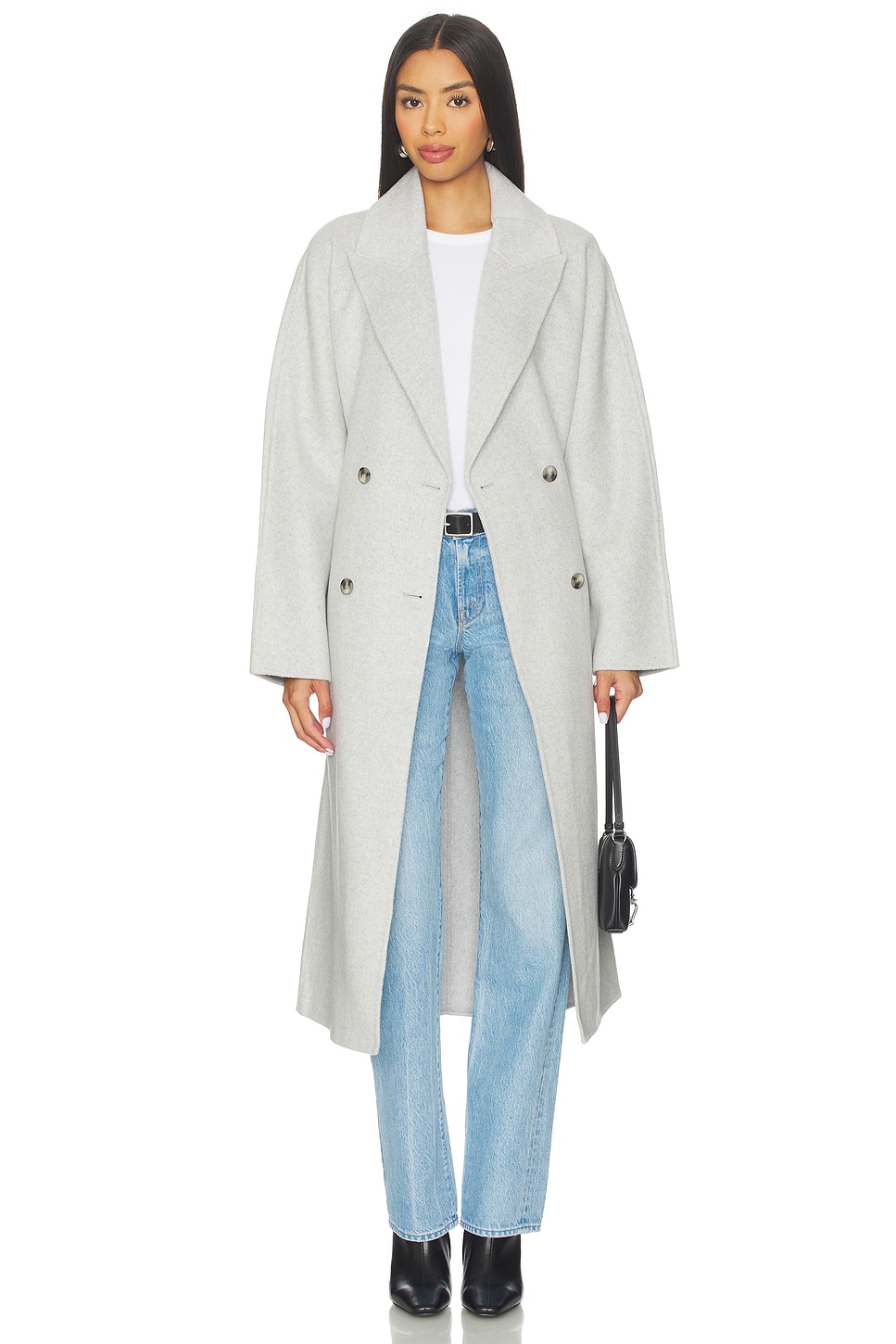 Favorite Daughter Luca Coat in Light Gray | REVOLVE