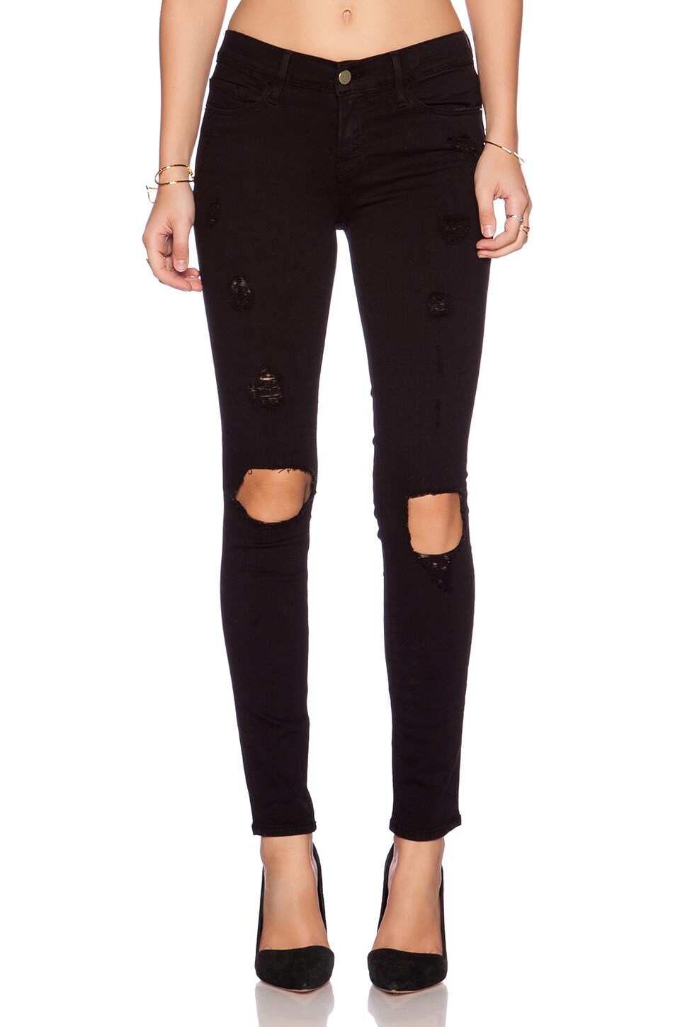 FRAME Denim Le Color Destory in Nowita Noir | REVOLVE