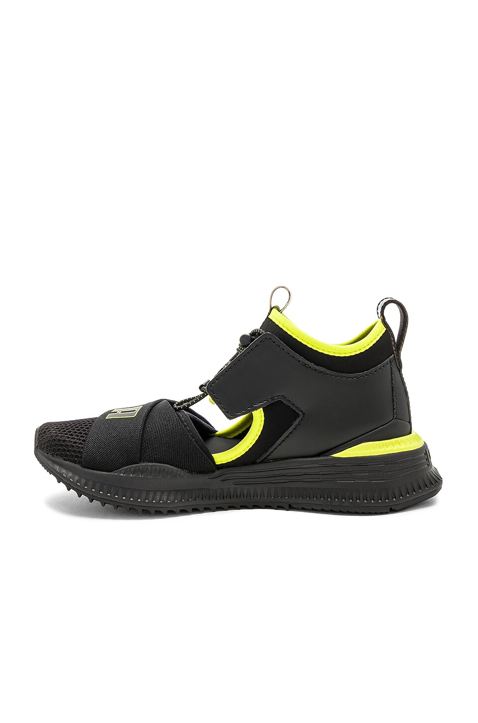 Fenty by Puma Avid Sneaker in Puma Black & Lime Punch & Puma Black ...