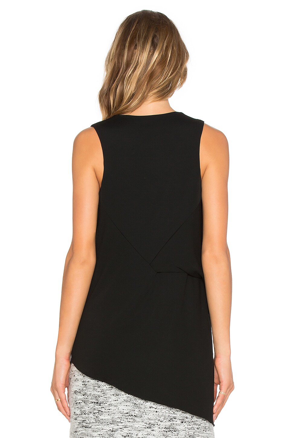 Fifteen Twenty Drape Side Angle Top in Black | REVOLVE