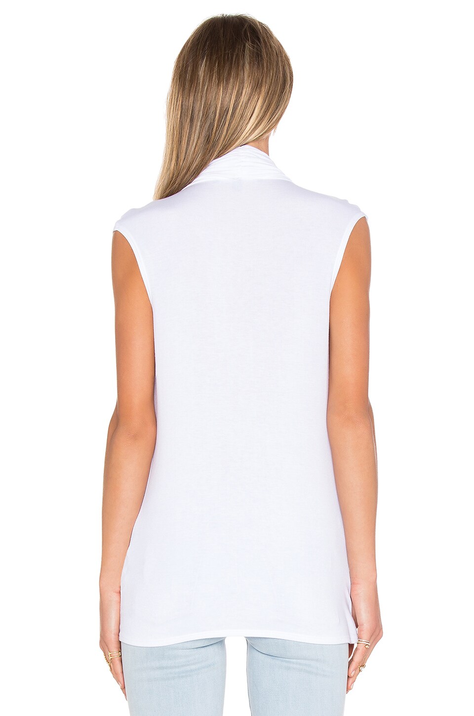 Fifteen Twenty V Neck Cross Over Top in Off White | REVOLVE