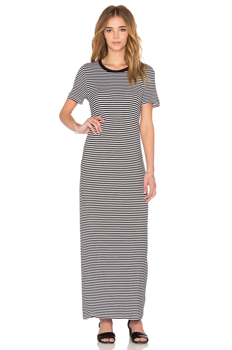 The Fifth Label Gardenia Dress in White & Black Stripe | REVOLVE