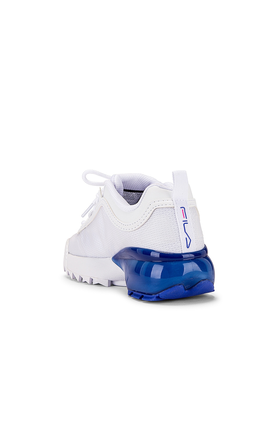 Fila Disruptor 2A Sneaker in White, Amparo Blue & Magenta | REVOLVE