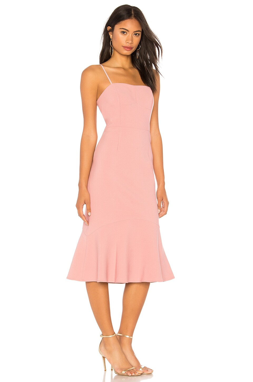 Finders Keepers Continuum Midi Dress in Pink Dust | REVOLVE