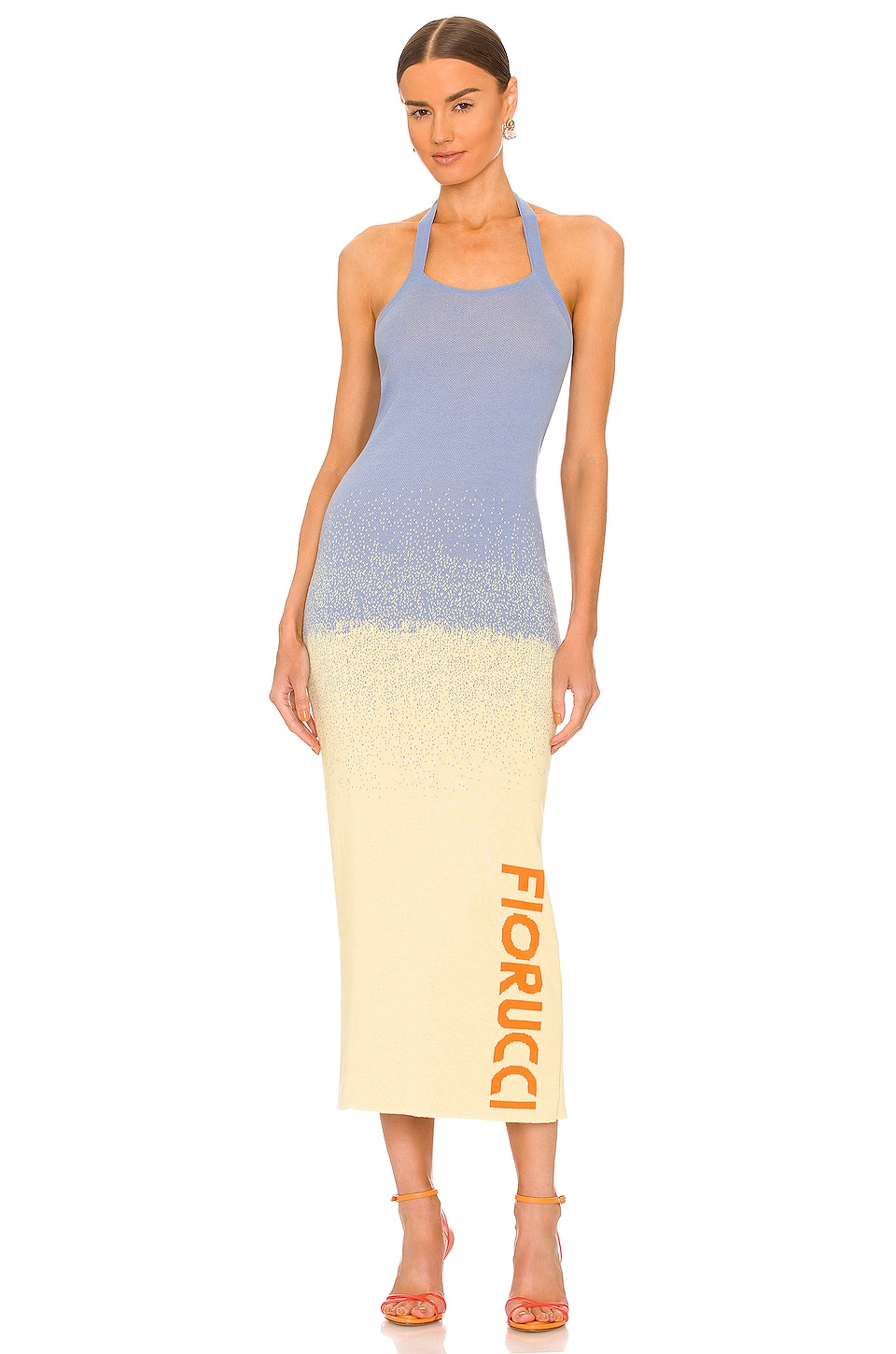 FIORUCCI Ombre Logo Knitted Dress in Multi | REVOLVE