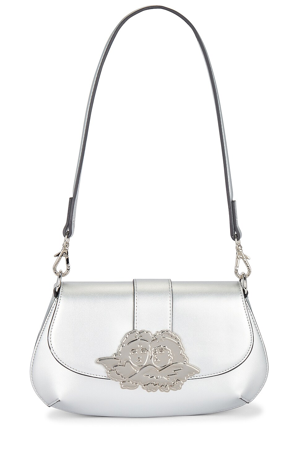 FIORUCCI Angel Plaque Shoulder Bag in Grey | REVOLVE