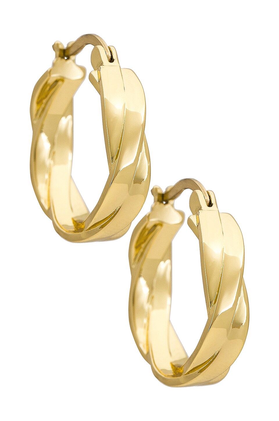 Five and Two Florence Hoops in Gold | REVOLVE