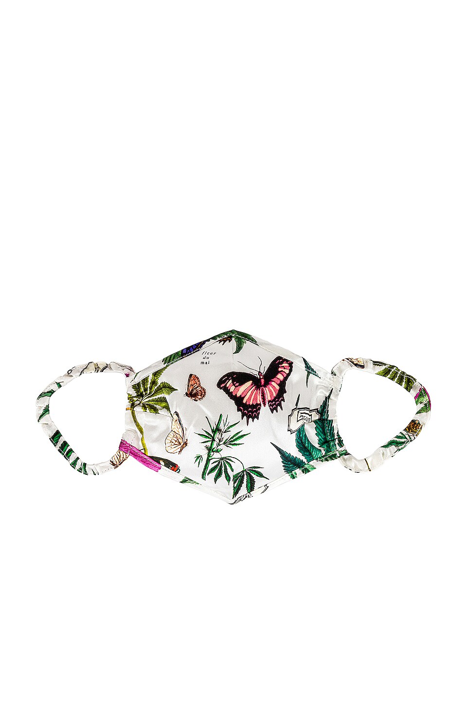 fleur du mal Silk Face Mask in Papillon White | REVOLVE