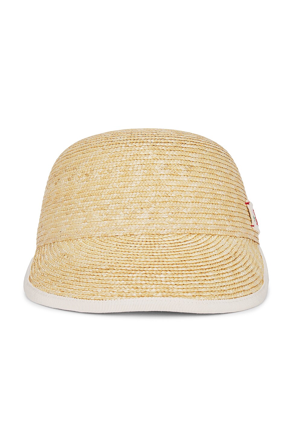 FWRD Renew Gucci Straw Baseball Hat in Beige | REVOLVE