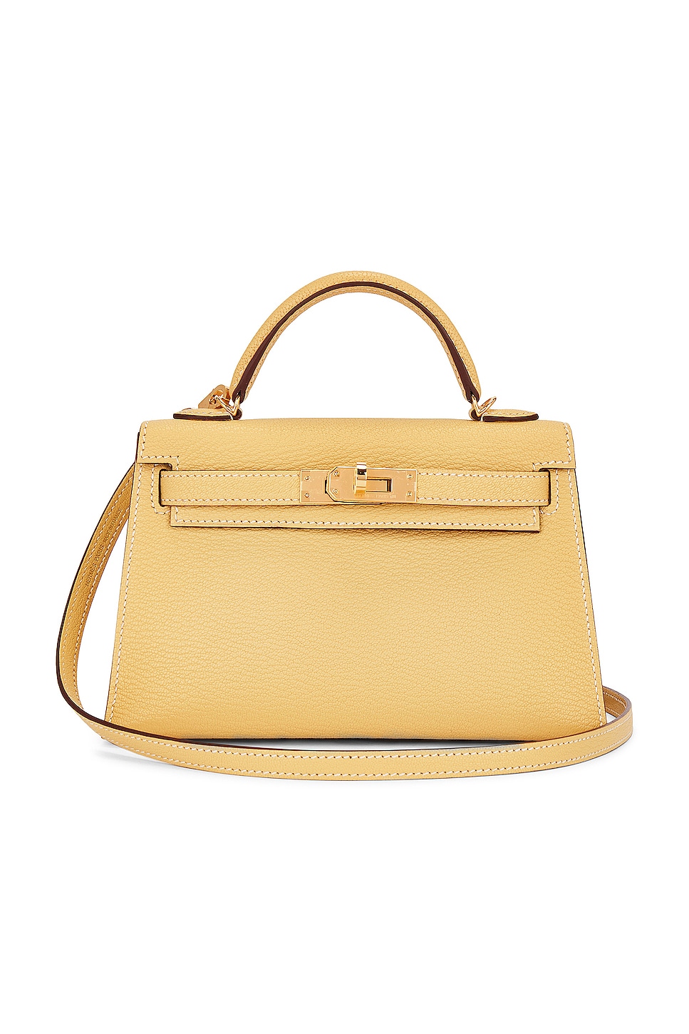 FWRD Renew Hermes Mini Kelly Handbag in Beige | REVOLVE