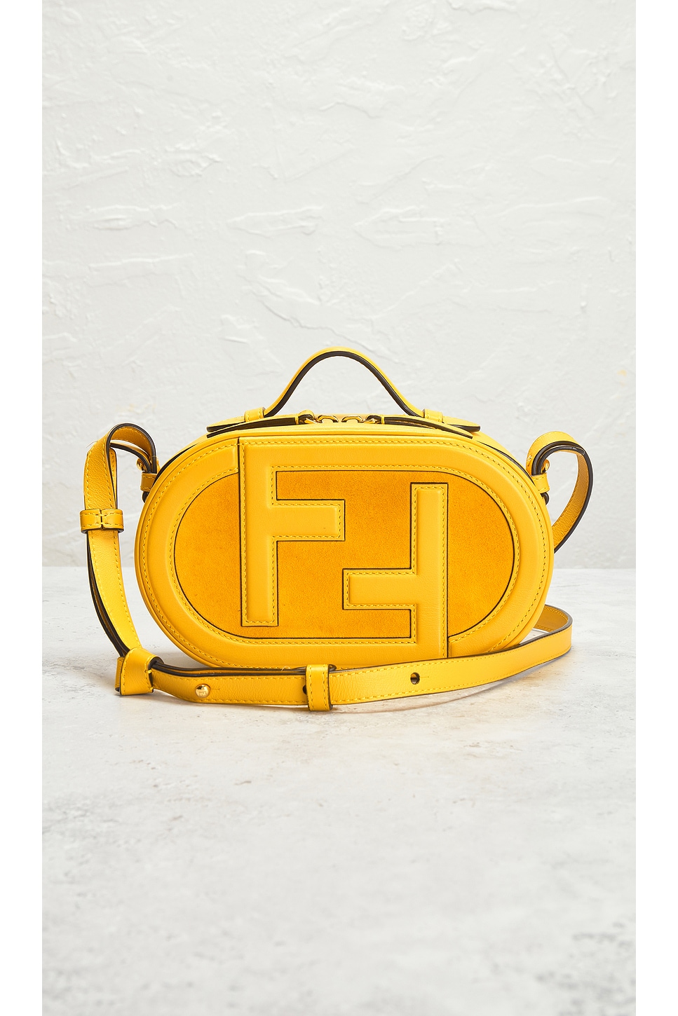 FWRD Renew Fendi Camera Bag in Mustard | REVOLVE