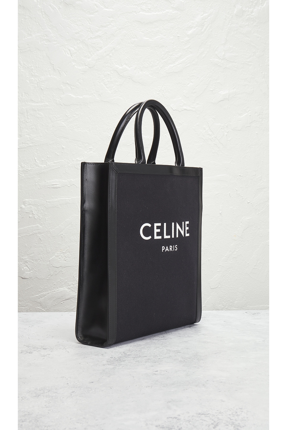 FWRD Renew Celine Vertical Cabas Tote Bag in Black | REVOLVE