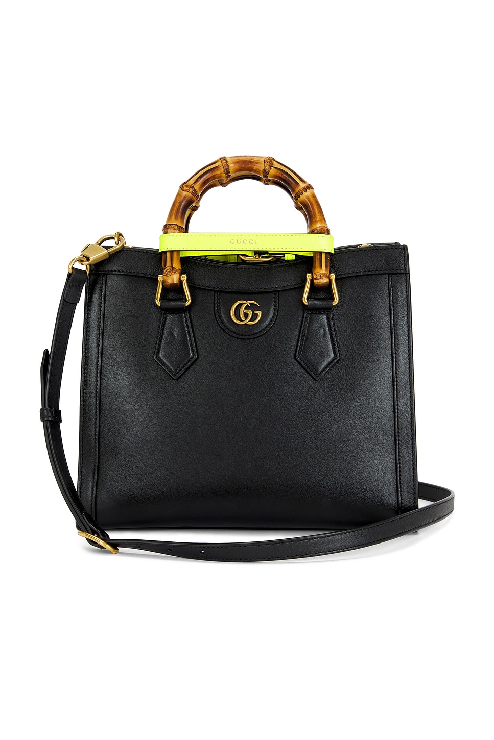 FWRD Renew Gucci Diana Handbag in Black | REVOLVE
