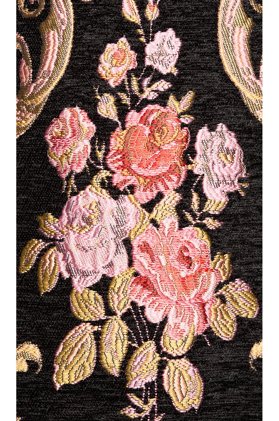 For Love & Lemons Brocade Tapestry Mini Dress in Black Floral | REVOLVE