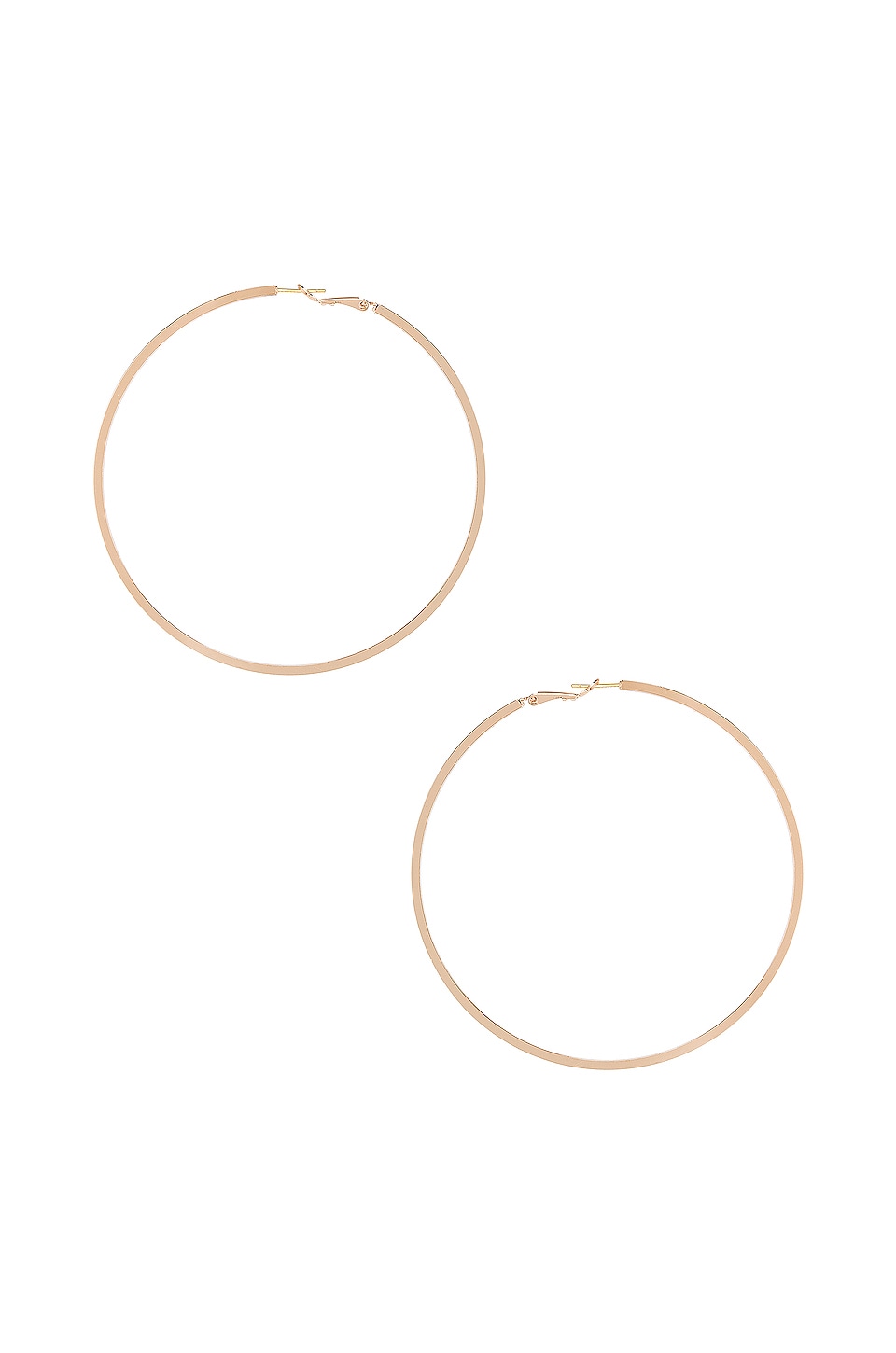 Frasier Sterling Divine Hoop Earrings in Gold | REVOLVE