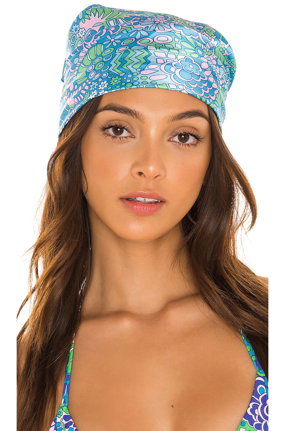 Frankies Bikinis Heidi Headscarf in Good Vibes | REVOLVE