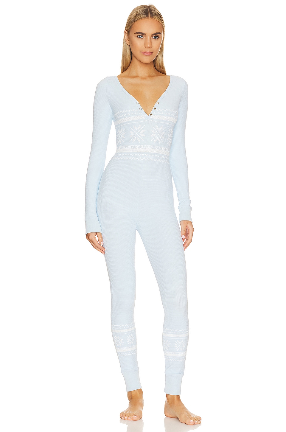 Frankies Bikinis January Thermal Longjohn in Flurries | REVOLVE