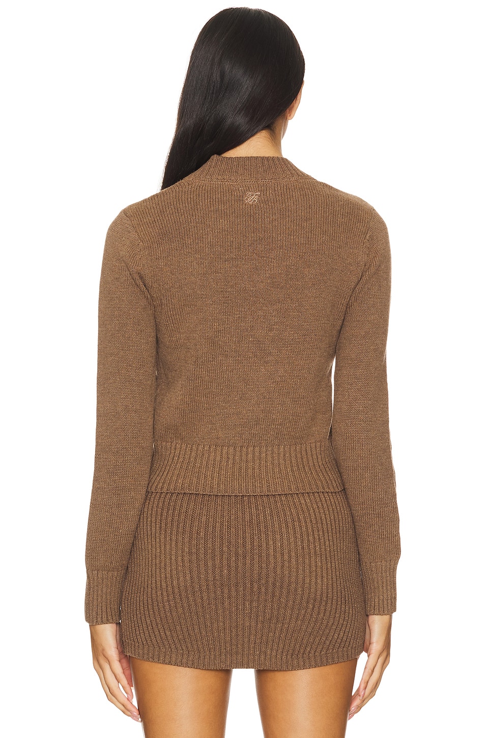 Frankies Bikinis Rowe Cotton Knit Sweater in Maple | REVOLVE