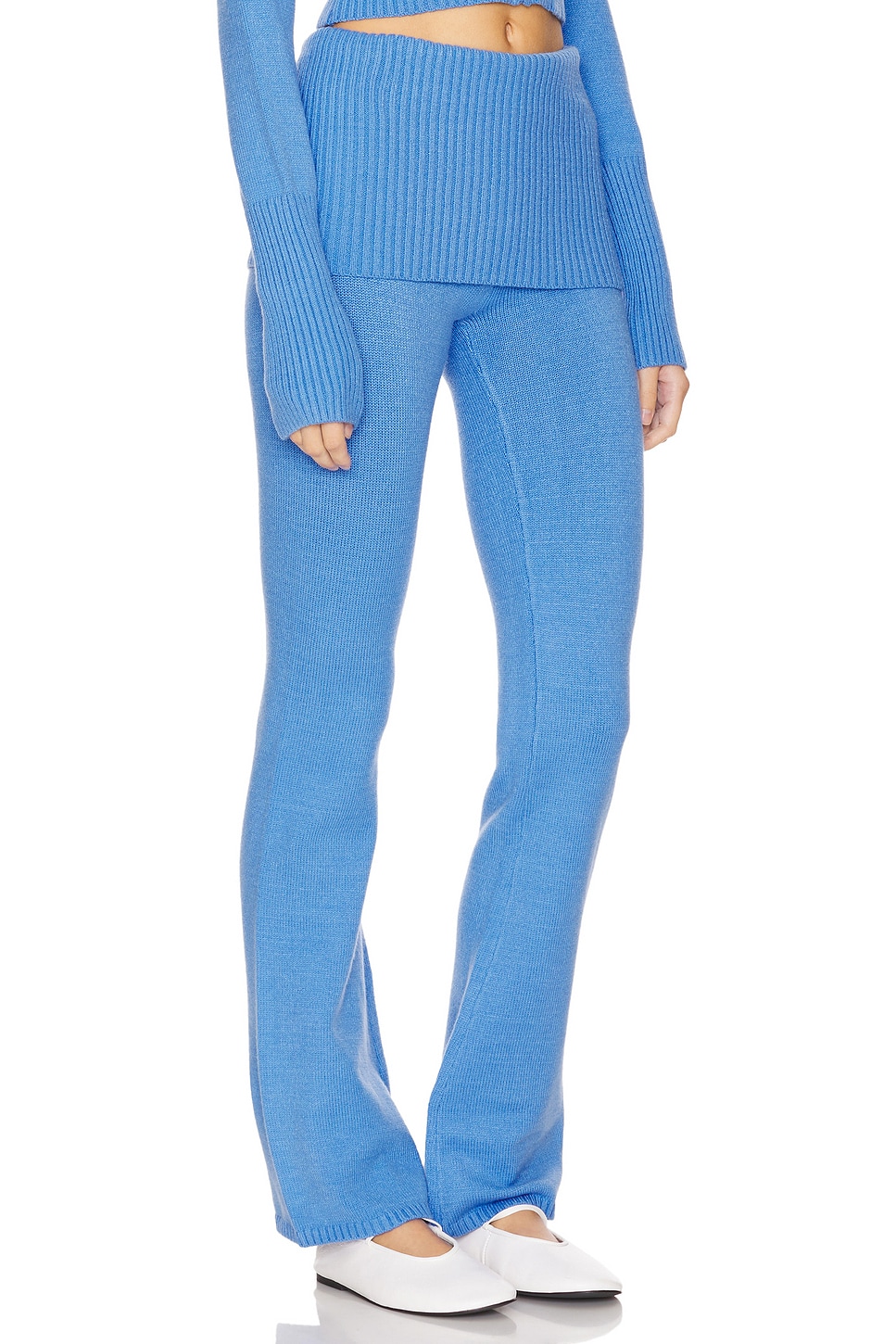 Frankies Bikinis Aimee Cloud Knit Pant in Blue Moon | REVOLVE