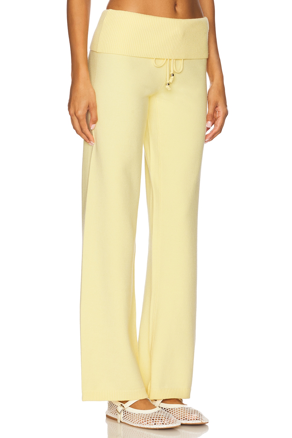 Frankies Bikinis Dawson Cloud Knit Pant in Vanilla Sugar | REVOLVE