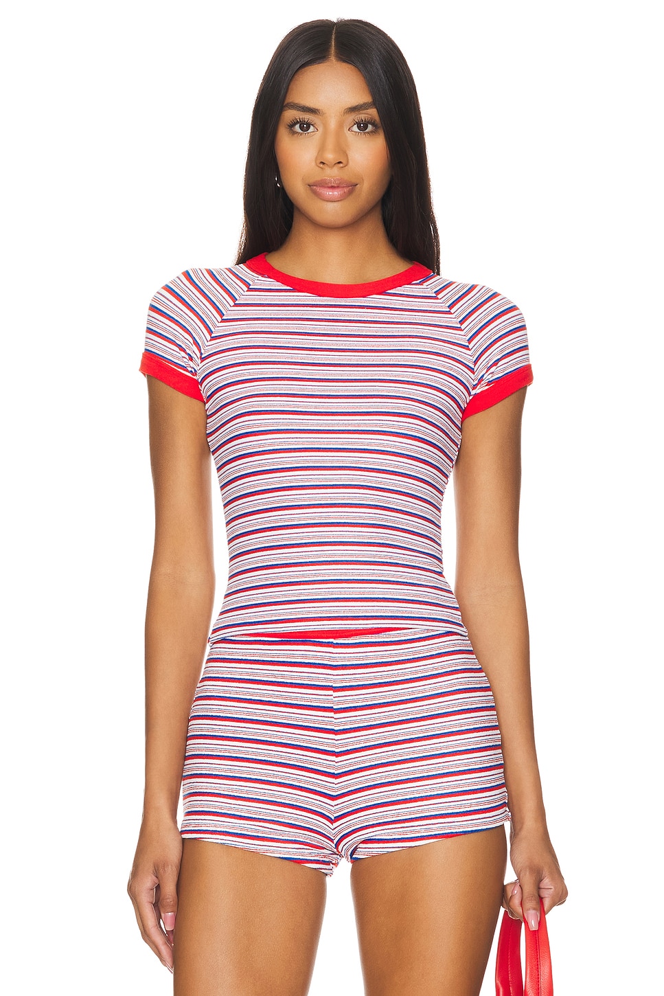 Frankies Bikinis Jane Terry Tee in American Summer | REVOLVE