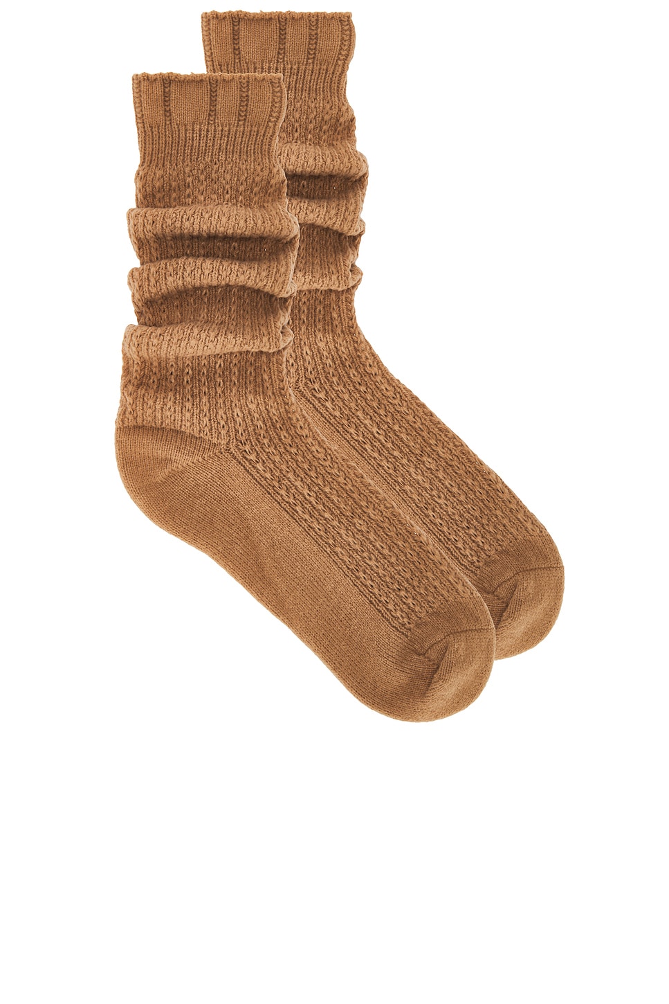 Free People Staple Slouch Socks in Camel | REVOLVE