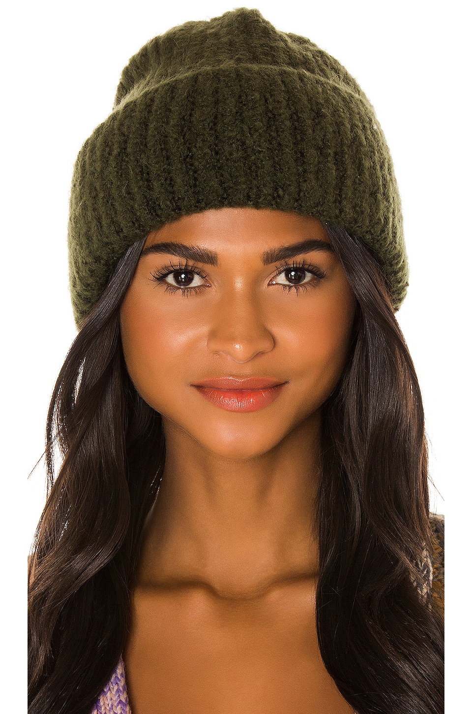 Free People Lullaby Rib Beanie in Ivy | REVOLVE