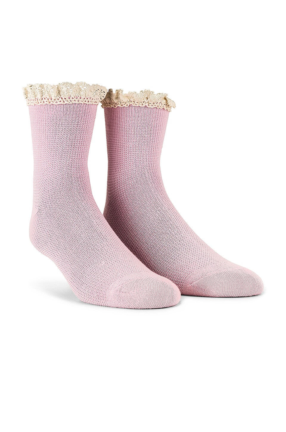 Free People Beloved Waffle Knit Sock in Petal | REVOLVE