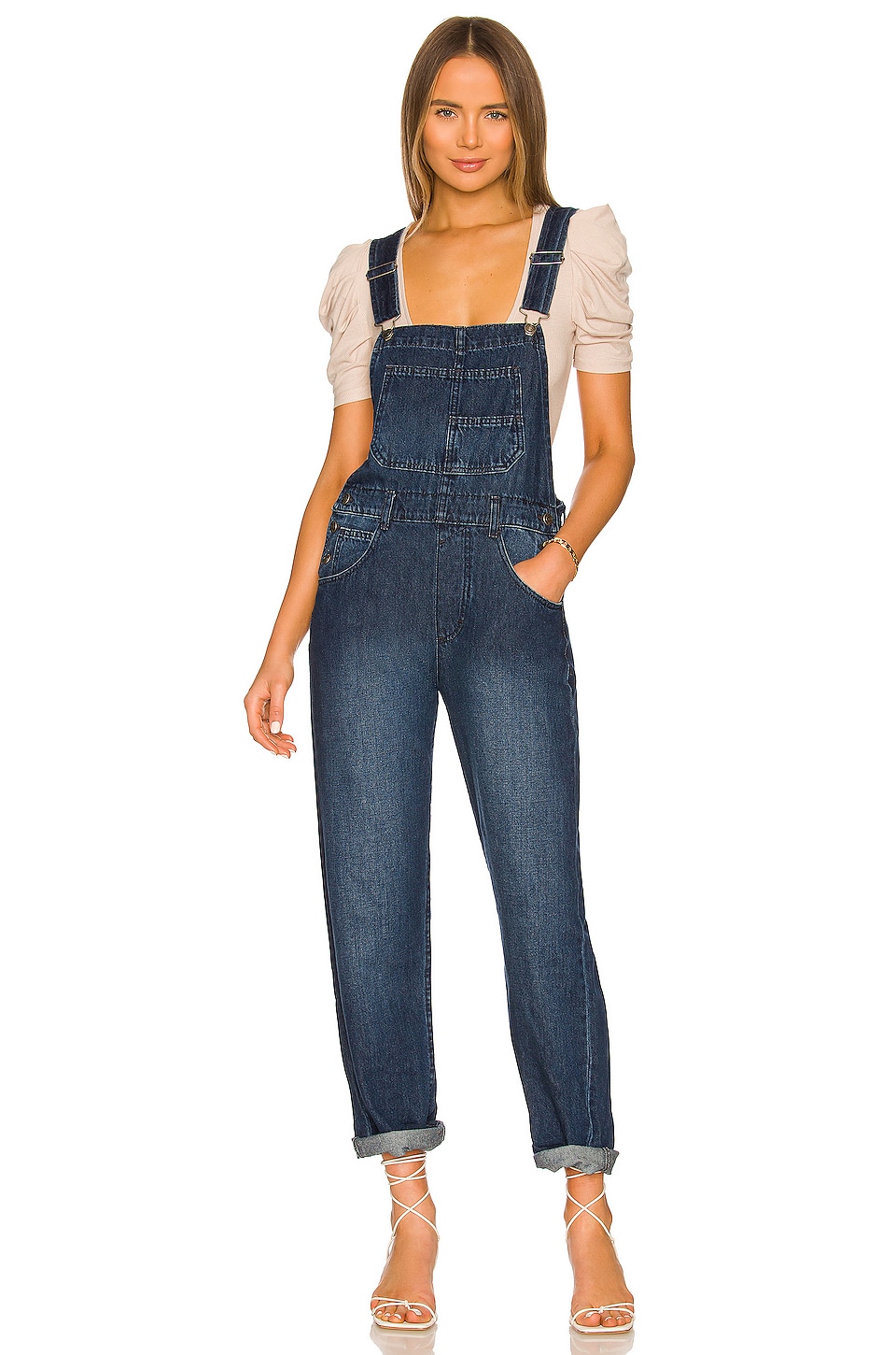 Free People Ziggy Denim Overall in Inky Indigo | REVOLVE