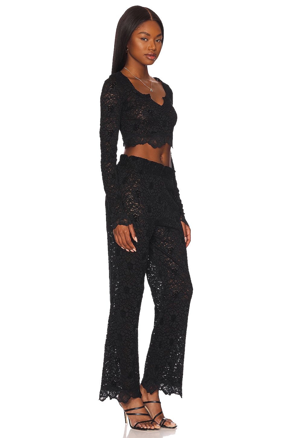 Free People Cloud Ride Lounge Set in Black | REVOLVE