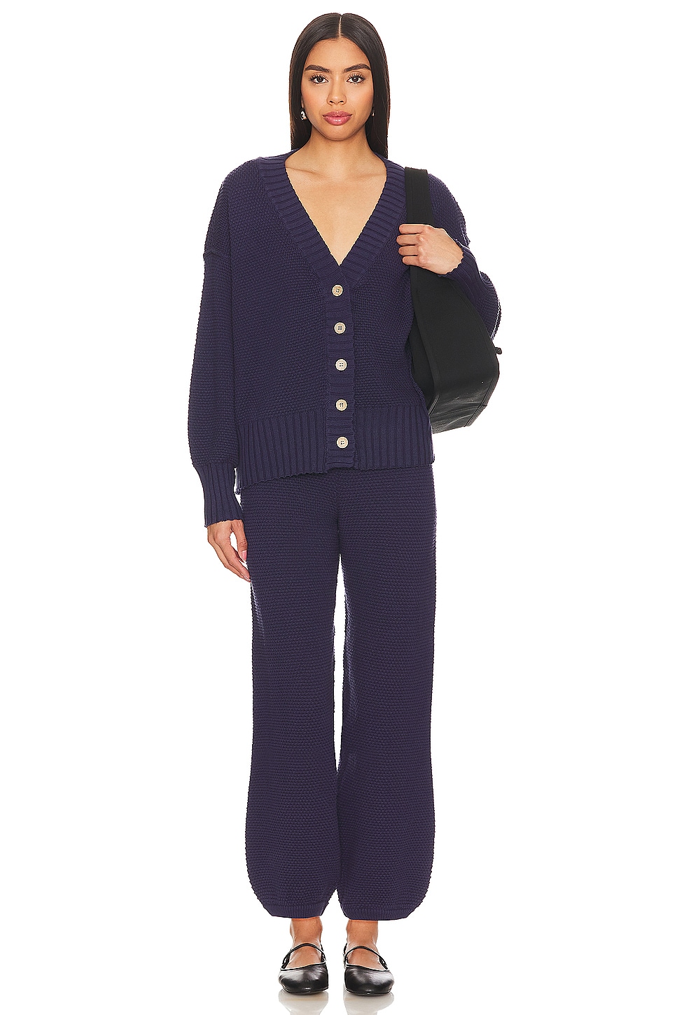 Free People Hailee Cardi Set in Peacoat | REVOLVE