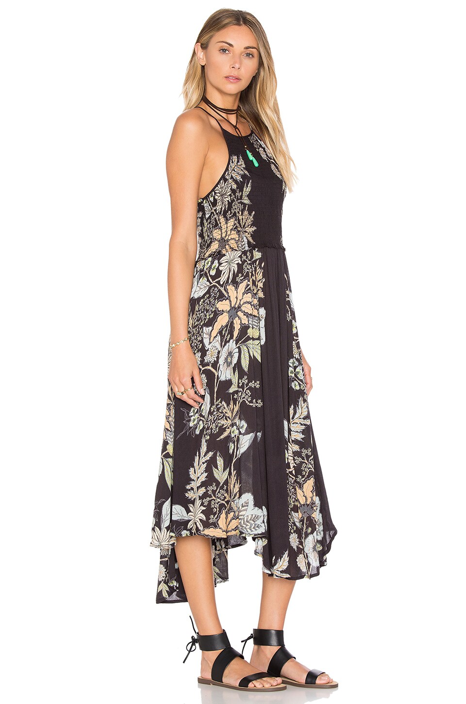 Free People Seasons in the Sun Dress in Black Combo | REVOLVE
