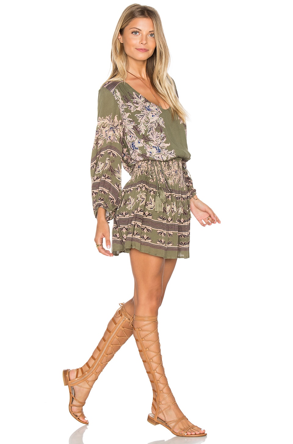Free People Moonlight Drive Dress In Green Combo Revolve