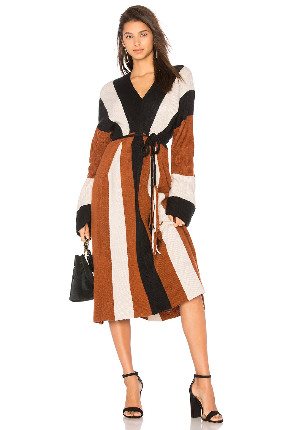 Free People Wanderlust Midi Dress in Neutral Combo | REVOLVE