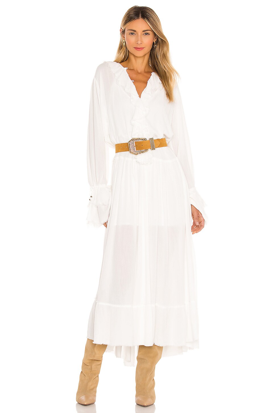 Free People Sweet Darlin Maxi Dress in Ivory | REVOLVE