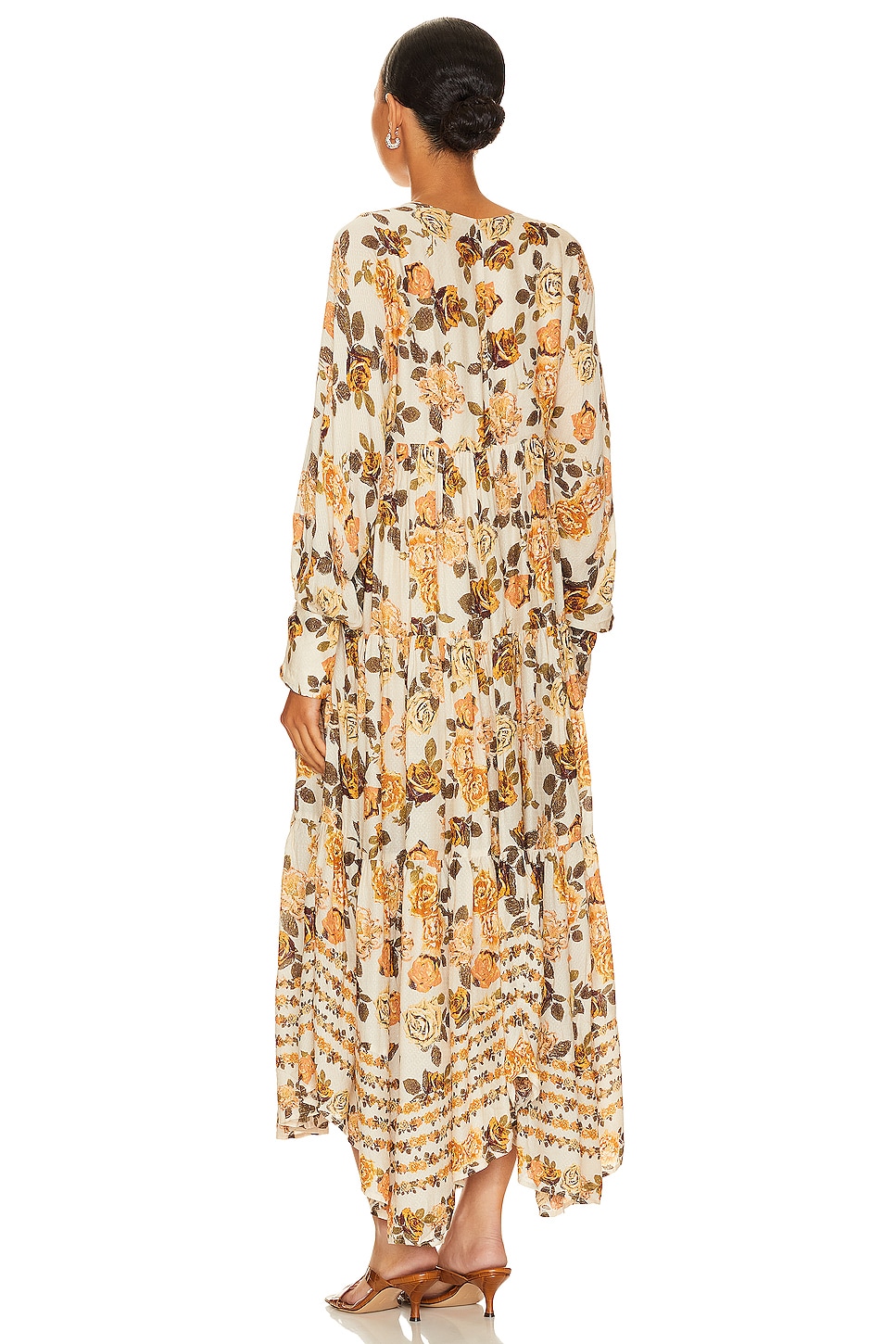Free People Rows Of Roses Maxi Dress in Ivory Combo | REVOLVE