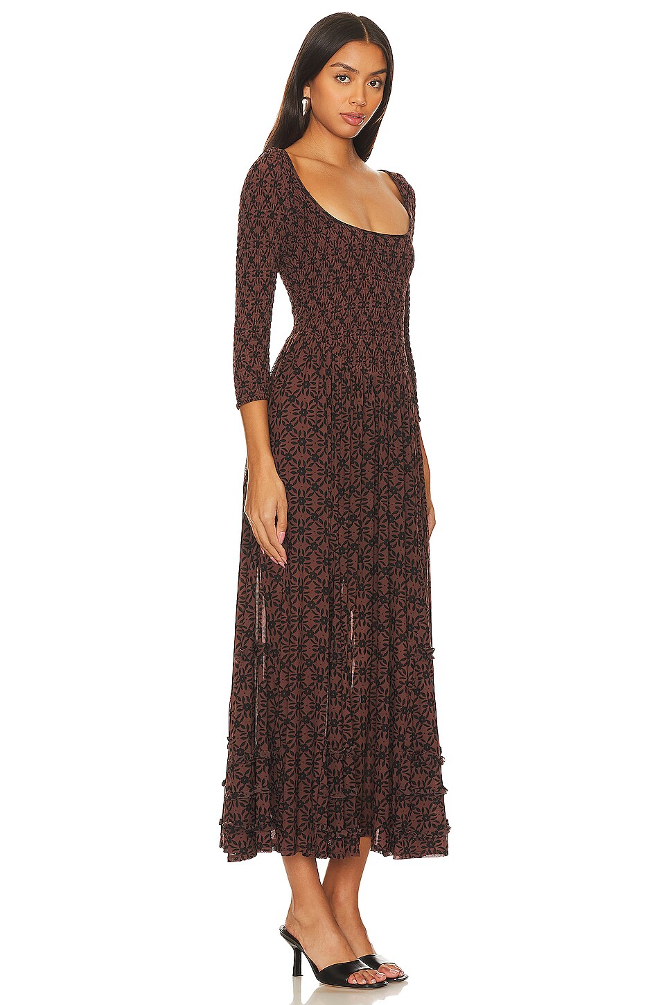 Free People Its Fate Midi in Brown Combo | REVOLVE