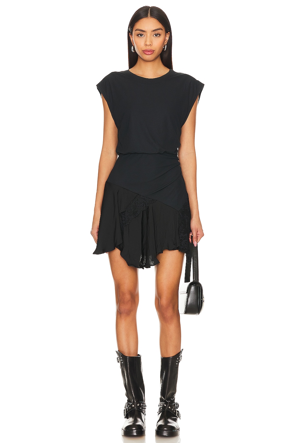 Free People Jazzy Mini Dress in Black | REVOLVE