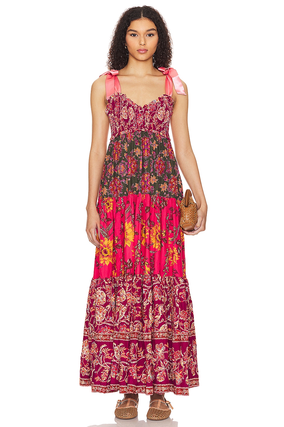 Free People Bluebell Maxi in Magenta Combo | REVOLVE