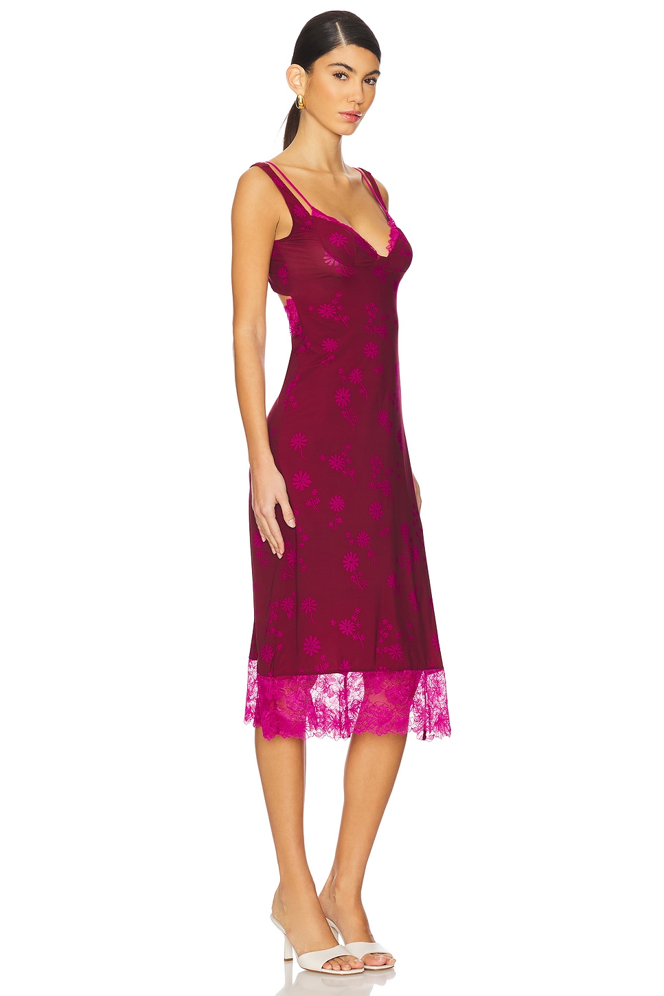 Free People x REVOLVE Party Crasher Midi Slip in Plum Combo | REVOLVE