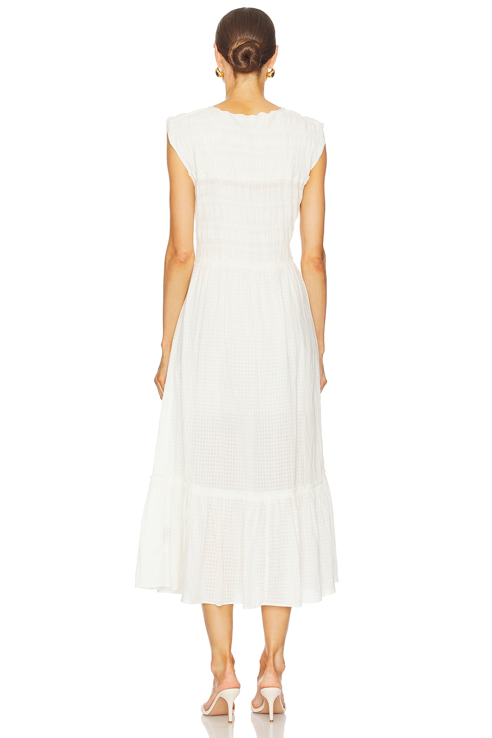 Free People Desert Dazed Midi Dress in Clean Ivory | REVOLVE