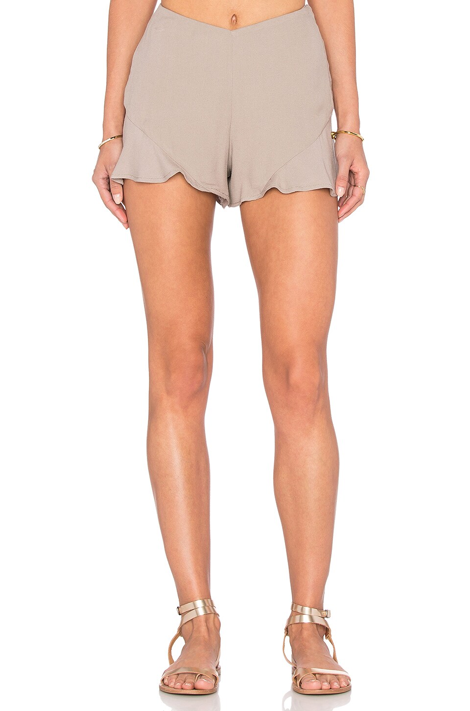Free People Fiona Solid Flutter Short in Hemp | REVOLVE