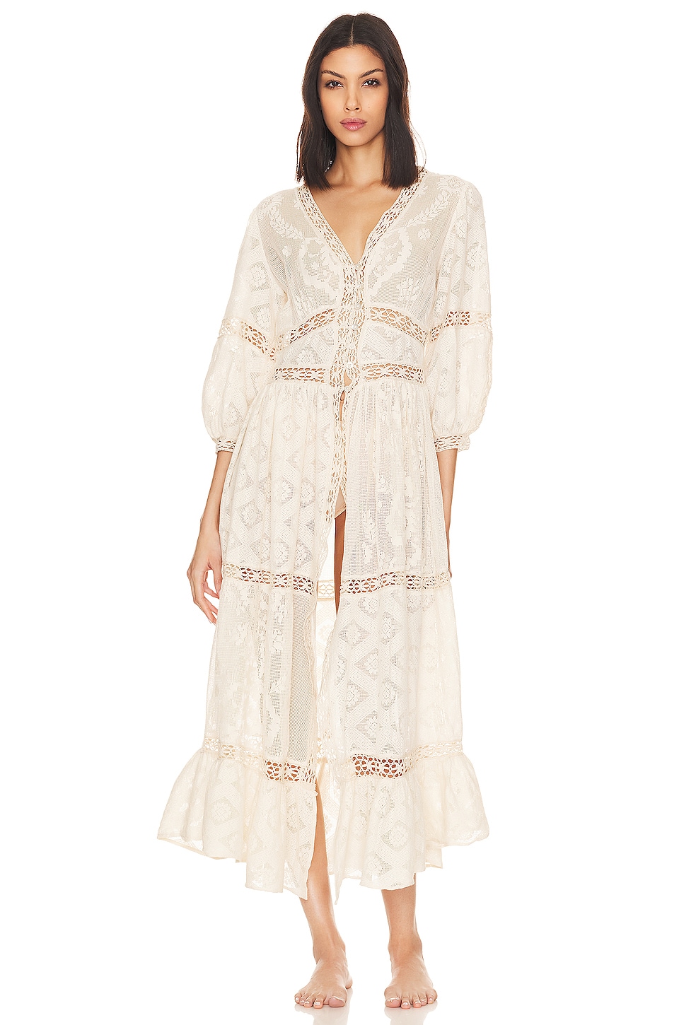 Free People See Me At Sunset Robe in Tea | REVOLVE