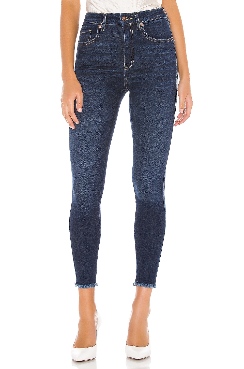 Free People High Rise Jegging in Navy | REVOLVE