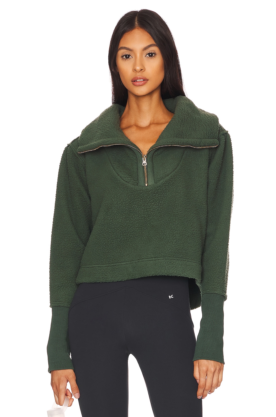 Free People Poppy Pullover in Forest Pine | REVOLVE