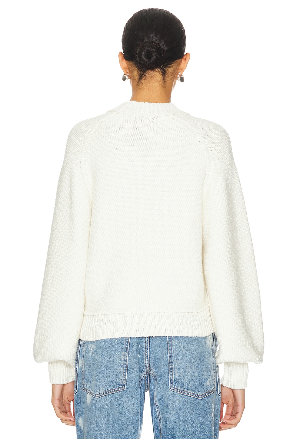 Free People Riley Pullover in Optic White | REVOLVE
