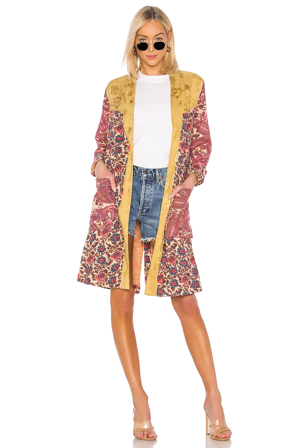 Free People Maggie Patched Duster in Multi | REVOLVE