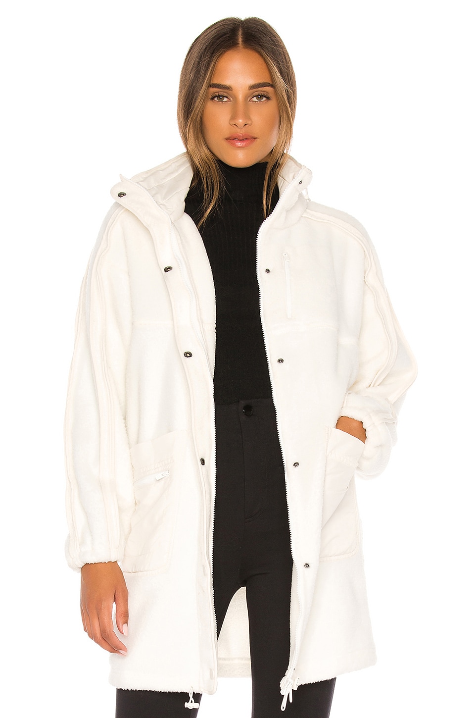 Free People X FP Movement Glacier Fleece Jacket in Ivory | REVOLVE