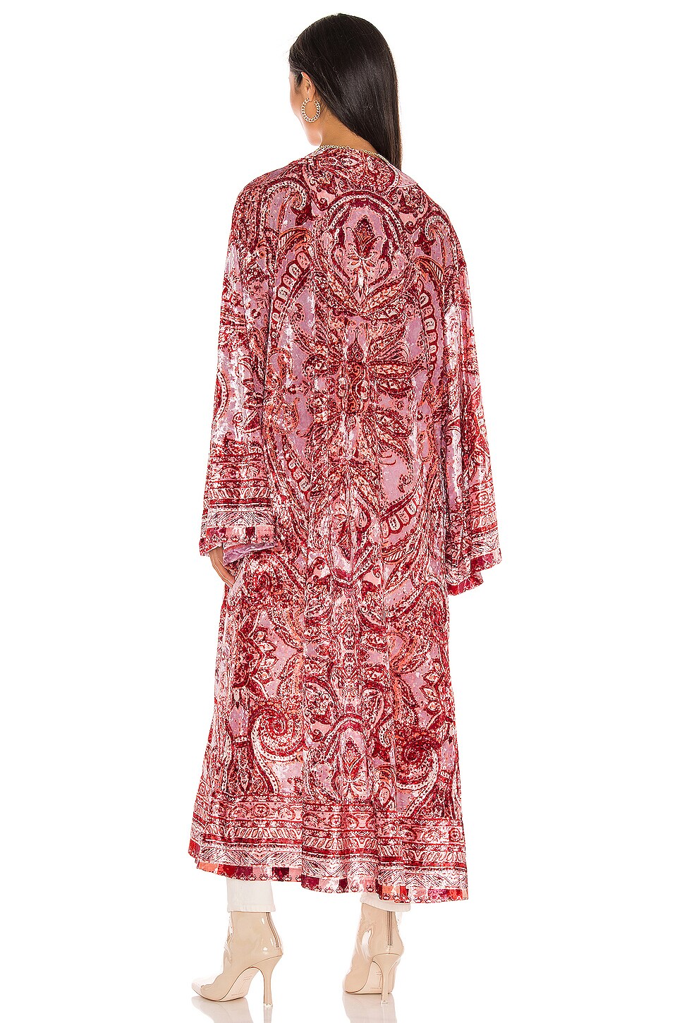 Free People Enchanted Robe in Palace Pink Combo | REVOLVE