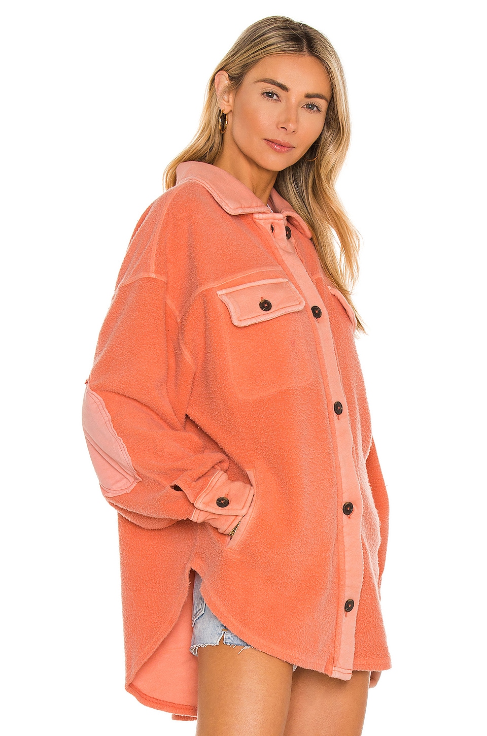 Free People x We The Free Ruby Jacket in Scarlet Ibis | REVOLVE
